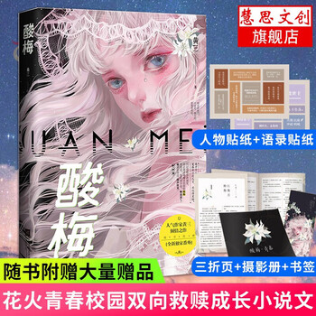 【赠页+摄影册+书签+人物贴纸+语录贴纸】酸梅 黄三著 花火晋江青春校园救赎成长小说文 言情