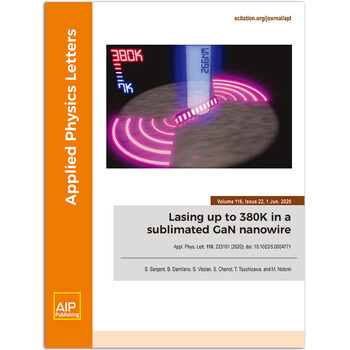 【单期可选】Applied Physics Letters 应用物理学快报 Vol.116 2020 N.22 2020年6月1日