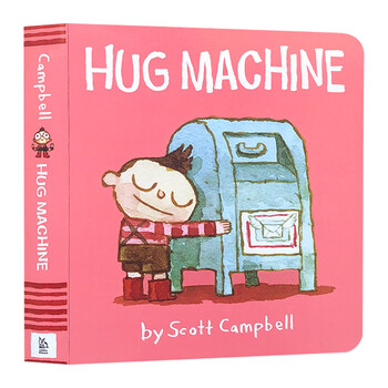 Hug Machine  英文原版绘本 爱抱抱的机器人 拥抱的力量 爱的给予 纸板书 英文版儿童英语
