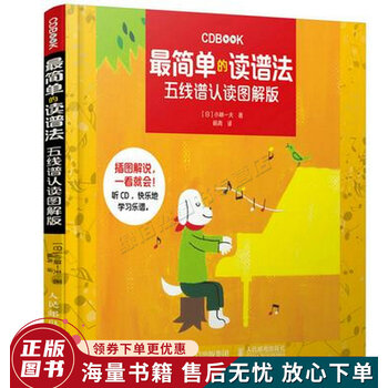 最简单的读谱法：五线谱认读图解版