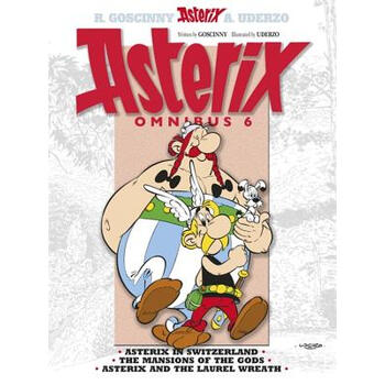 英文原版 高卢英雄历险记 16-18 合订本 卷六 儿童漫画 Asterix Omnibus 6 阿斯特克斯在瑞士 神仙居 凯撒的桂冠