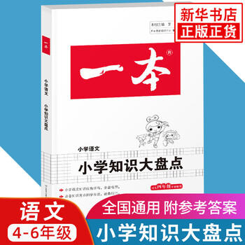 2022版一本小学知识大盘点语文 小学语文适用四五六年级小升初总复习资料 小学六年级升初一总复习小升