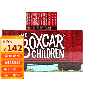 棚车少年全套1-12礼盒装The Boxcar Children Bookshelf 英文原版