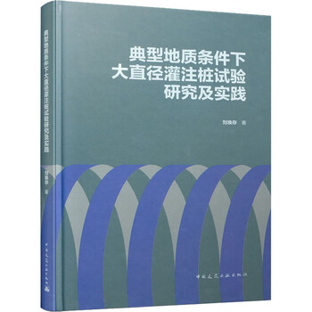 典型地质条件下大直径灌注桩试验研究及实践 图书