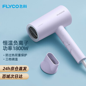飞科（FLYCO）电吹风机便携负离子家用宿舍学生大功率深度养发吹风筒速干可折叠送女友 FH6277官方标配【润滑顺发】典雅紫【图片 价格 品牌 报价】-京东