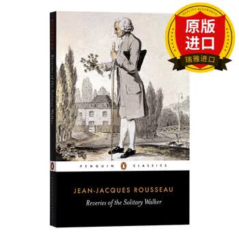 英文原版 Reveries of the Solitary Walker 一个孤独漫步者的遐想 卢梭 Jean-Jacques Rousseau 英文版 进口英语原版书籍