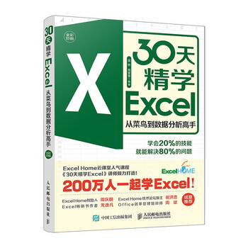 30天精学Excel从菜鸟到数据分析高手