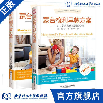 蒙台梭利早教方案2册0-3岁感官系统训练全书+儿童智力及语言系统训练全书蒙特梭利蒙氏教育家庭