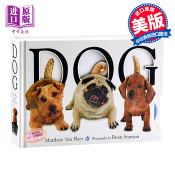【中商原版】Matthew Van Fleet英文原版 Dog 狗 趣味启蒙认知 动物 大开本纸板触