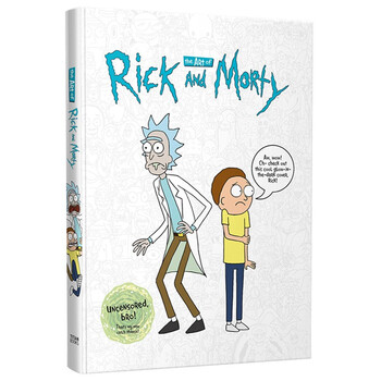 瑞克和莫蒂设定集 The Art of Rick and Morty 高分动画 封面夜光底纹