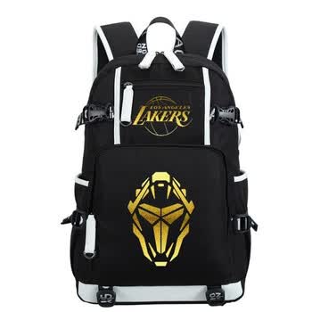NBA篮球包科书比包库篮里詹球姆斯书包篮球双肩包哈登背包威少乔治周边夜光韦德送人生日礼物节日礼物礼品 科笔04烫金