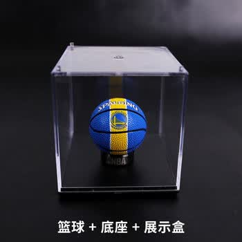 【全明星 球迷推荐】篮球小饰品库里手办科比詹姆斯周边创意勇士湖人篮网摆件生日送朋友毕业礼物男情人节 蓝色 勇士队