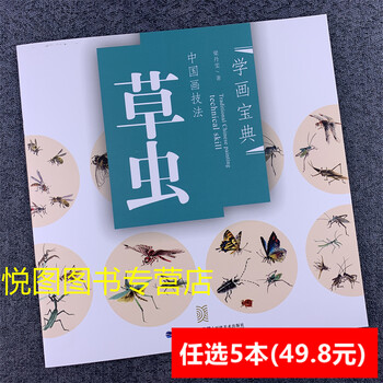 中国画技法：草虫 梁丹雯著 草虫的画法技法步骤解析作品构图临摹欣赏 国画入门基础教程 福建美术出版社 9787539324289