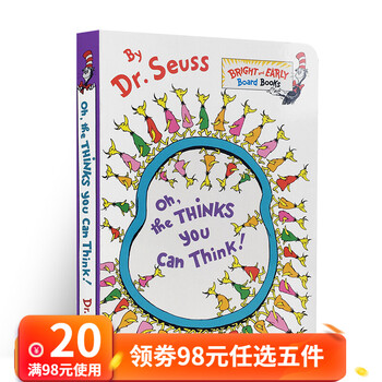 英文原版Oh The Thinks You Can Think Dr Seuss 低幼适龄版
