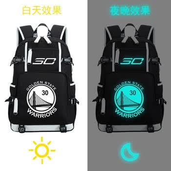 NBA篮球包科书比包库篮里詹球姆斯书包篮球双肩包哈登背包威少乔治周边夜光韦德送人生日礼物节日礼物礼品 库里02夜光