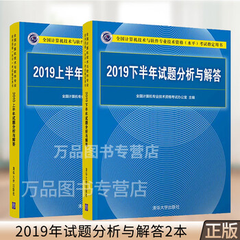 2019上半年+下半年试题分析与解答 2册 全国计算机技术与软件专业技术资格（水平）考试