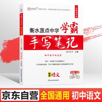 衡水重点中学学霸手写笔记状元笔记初中语文学霸笔记七八九年级上册下册初一初二初三语文知识大全中考必刷题