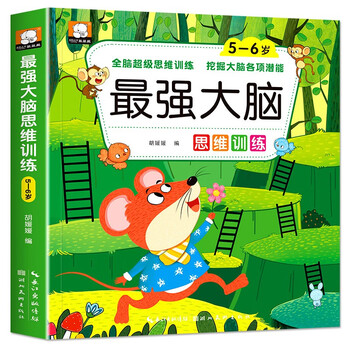 5-6岁儿童左右大脑开发 全脑思维训练大脑潜能开发游戏书 专注力思维力观察力训练 五六岁宝宝益智书籍
