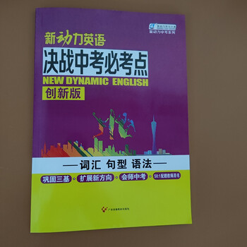 新动力英语决战中考必考点  词汇句型语法巩固三基中考高分攻略初中英语完形填空句型语法专项训练