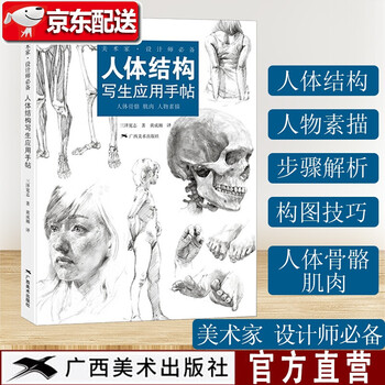 人体结构写生应用手帖三泽宽志 女生人体结构造型设计手绘素描技法艺用人体结构解剖 动漫人物素描速写写生