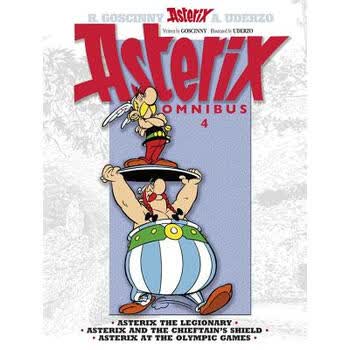 英文原版 高卢英雄历险记 10-12 合订本 卷四 儿童漫画 Asterix Omnibus 4 罗马兵团战士阿斯特克斯 首领之盾 参加奥运会