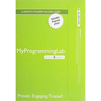 Mylab Programming with Pearson Etext--Access Cod