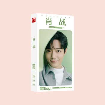 陈情令明信片2021新款王一博肖战周边30张大卡30小卡贴纸纸盒 肖战明信片(封面随机)