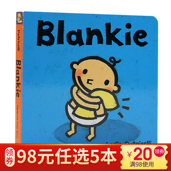 原版绘本 Blankie 名家 Leslie Patricelli 启蒙纸板书
