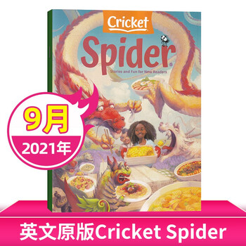 SPIDER 2021年全年可选 美国版儿童杂志 蟋蟀童书6-12岁英语课外阅读期刊 9月刊