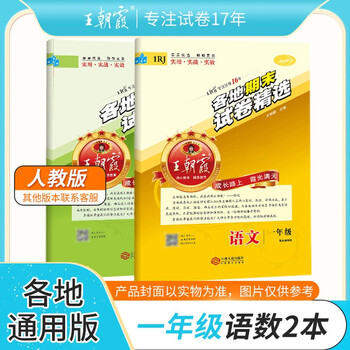 2022新版小学下册王朝霞各地期末试卷精选一至六年级下册河南河北湖北洛阳专版小学试卷语文数学英语人教版北师版期末测试卷 【各地适用版】一年级语文+数学（人教版）