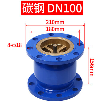 曙骏HC41X-16止回阀法兰消声止回阀消音立卧式单向阀DN100 DN100(碳钢烤漆)【图片 价格 品牌 报价】-京东