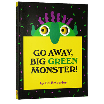 Go Away Big Green Monster 走开大绿怪英文原版有声绘本面具洞洞书儿童幼儿英语