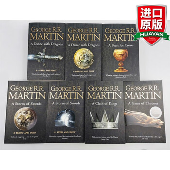 A Song of Ice and Fire 1-7全集套装 冰与火之歌7本全套 英文原版