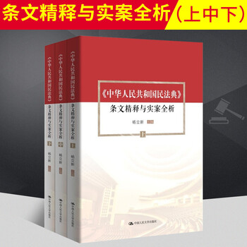 【现货】杨立新著2020版中华人民共和国民法典条文精释与实案全析（上中下）解读新中国民法典释案例解析