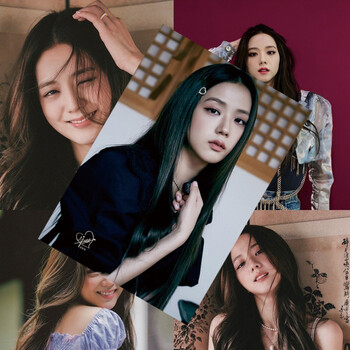 Jennie金智妮海报opp袋装高清铜版纸1套8张宿舍墙贴纸签名照 Jennie金智妮海报(8张不同)