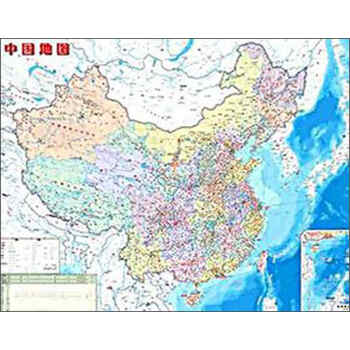 【正版图书】2021新版 中国地理地图（防水耐折 撕不烂地图）0.6米*0.435米
