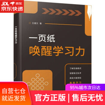 【正版图书】一页纸唤醒学习力 王健文 著 电子工业出版社 9787121426681