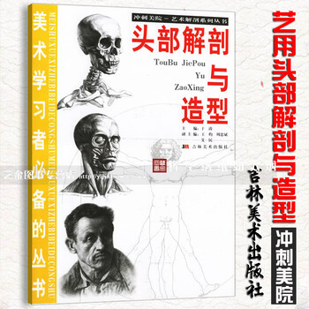  头部解剖与造型艺术解剖系列丛书于涛艺用人体解剖图谱游戏动漫肌肉考前艺用解剖素描五官骨骼肌肉