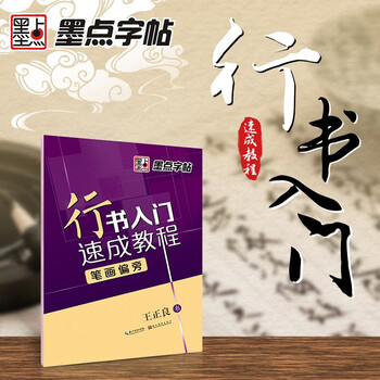 墨点字帖 行书钢笔字帖行书入门速成教程 笔画偏旁