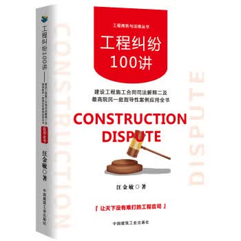 工程纠纷100讲 汪金敏 中国建筑工业出版社 9787112234950