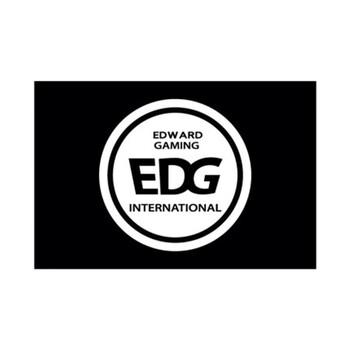 捷斯淇 EDG队旗 edg战队旗帜战旗旗子大旗应援海报周边横幅战队英雄联盟挂布队标战队 EDG队旗（白底） 4号（144*96公分）【图片 ...