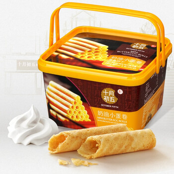 【十月初五餅家240g奶油小蛋卷】十月初五 奶油小蛋卷高端礼盒 品味澳门 随手礼佳品 休闲饼干 240g【行情 报价 价格 评测】-京东