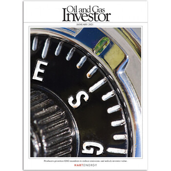 【单期可选】Oil and Gas Investor 英文石油与燃气投资者杂志 2020/21年月刊 2021年1月刊