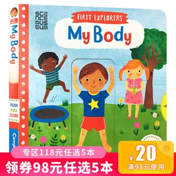 英文原版绘本 First Explorers My Body 小小探索家 我的身体 幼儿知识探索启蒙 机关操作纸板书