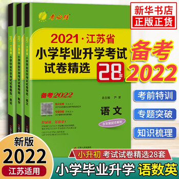 2022小升初必刷题 真题卷 江苏省小学毕业升学考试试卷精选28套卷语文数学英语全3册 春雨教育