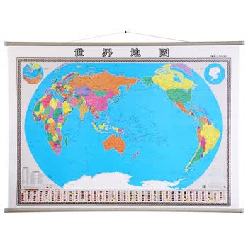 【高清加厚】世界中国地图分省政区交通全图 1.4米*1.0米 世界地图