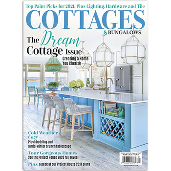 【单期可选】Cottages&Bungalows 小屋与平房 2019/2020/21年月刊 美国住 2020年8/9月合刊
