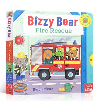 100元选5件小熊很忙系列恐龙乐园Bizzy Bear: Dinosaur Safari绘本忙碌的小 小熊第3辑:小小消防员