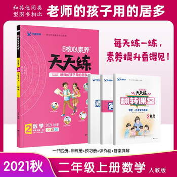 2021秋核心素养天天练 二年级上册 数学 人教版 （全彩版）