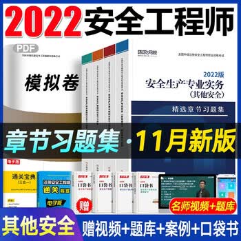 新版现货2022 注册安全工程师教材配套章节习题集题库注安教材配套习题库建筑施工安全道路运输金属冶炼煤矿化工安全金属矿山其他安全 其他安全4科